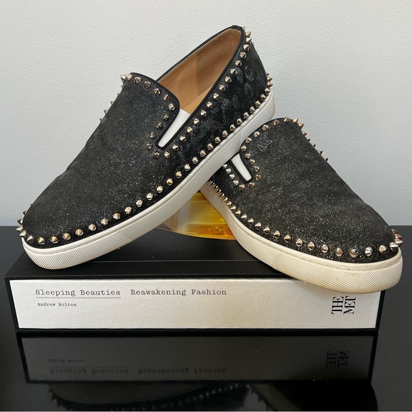 Christian Louboutin | Shoes | Louboutin Spiked Slip On | Poshmark